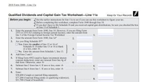 Qualified Dividends and Capital Gain Tax Worksheet 2025 - 2026 - TaxGoo